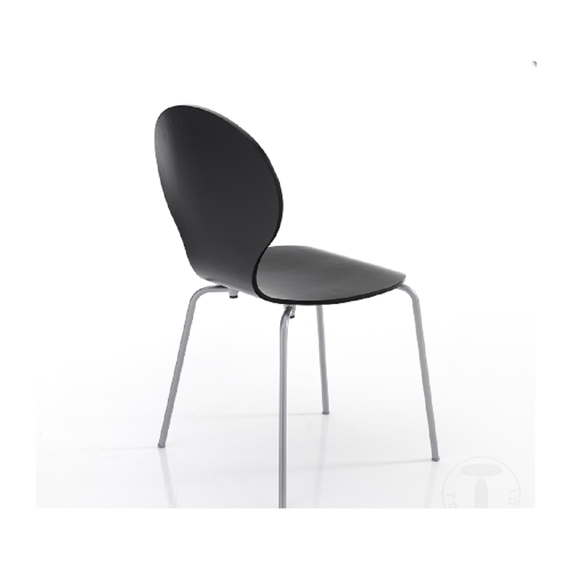 Chair Baldi Black 4 Pieces - Tomasucci