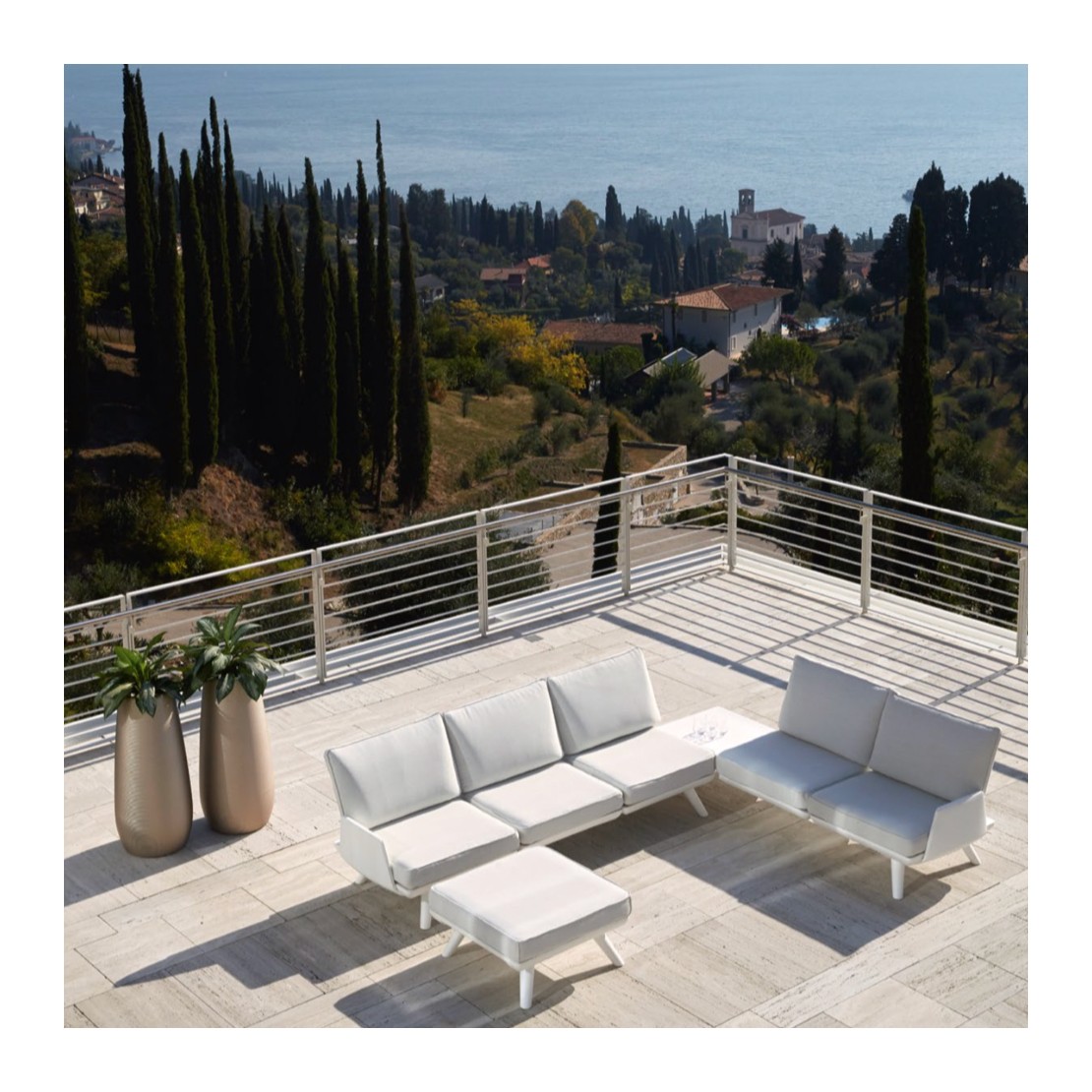 SAMURAI PLUS LINE GS 3-seat corner Sofa with integrated coffee table ...