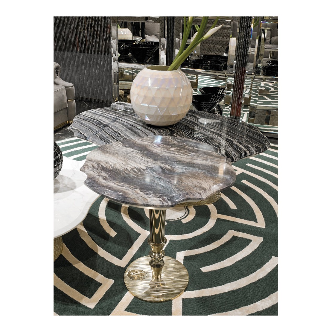 "Chantilly" Set 3 low tables - Visionnaire